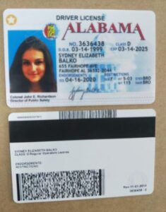 Buy Alabama Driver's License And ID Card 2026