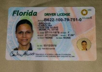 Buy Florida Driver's License And ID Card » Real FL IDs Or DL