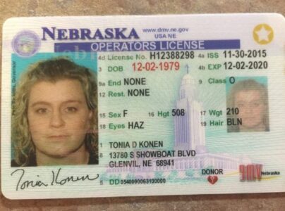 Buy Nebraska Driver's License And ID Card 2025
